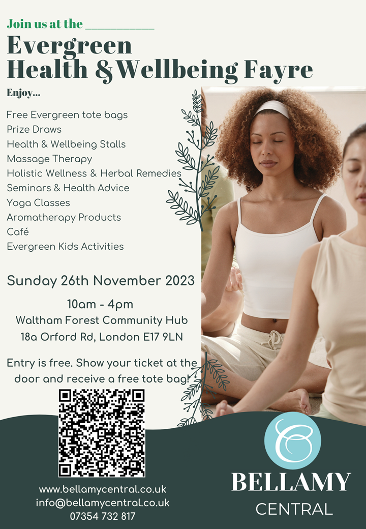 Evergreen Health And Wellbeing Fayre Sponsorship Bellamy Central